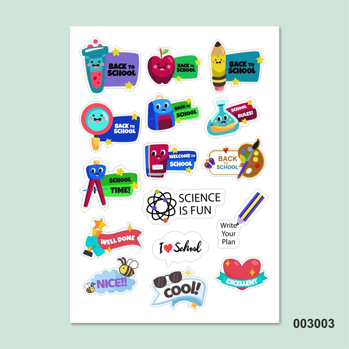 Educational Stickers – Sticker Man